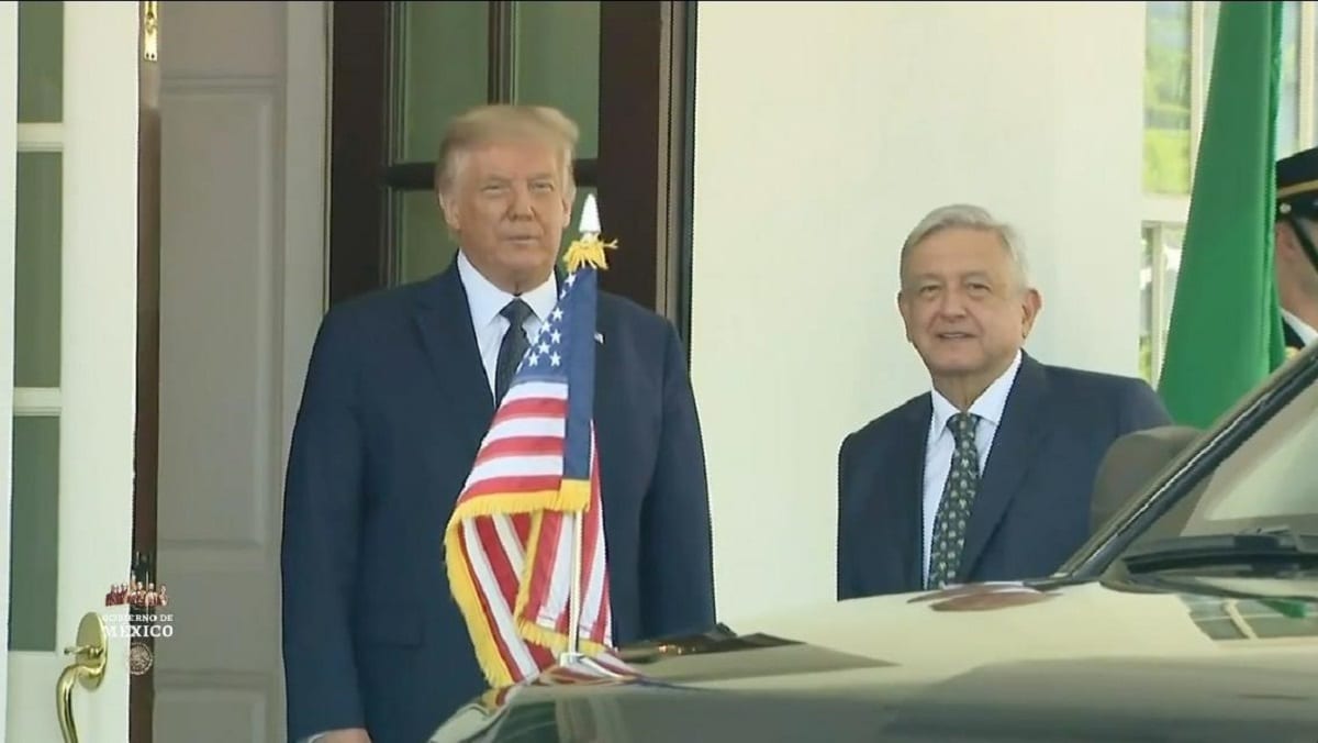 FOTOS: Estas son las primeras imágenes de AMLO con Donald Trump