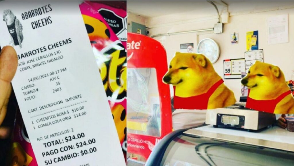 "Unos Cheemtos por favor": Crean abarrotes Cheems