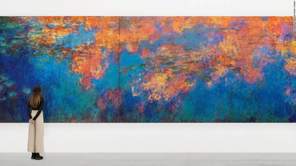 La obra maestra de Monet cobra vida en una escultura de Lego de 650.000 ...