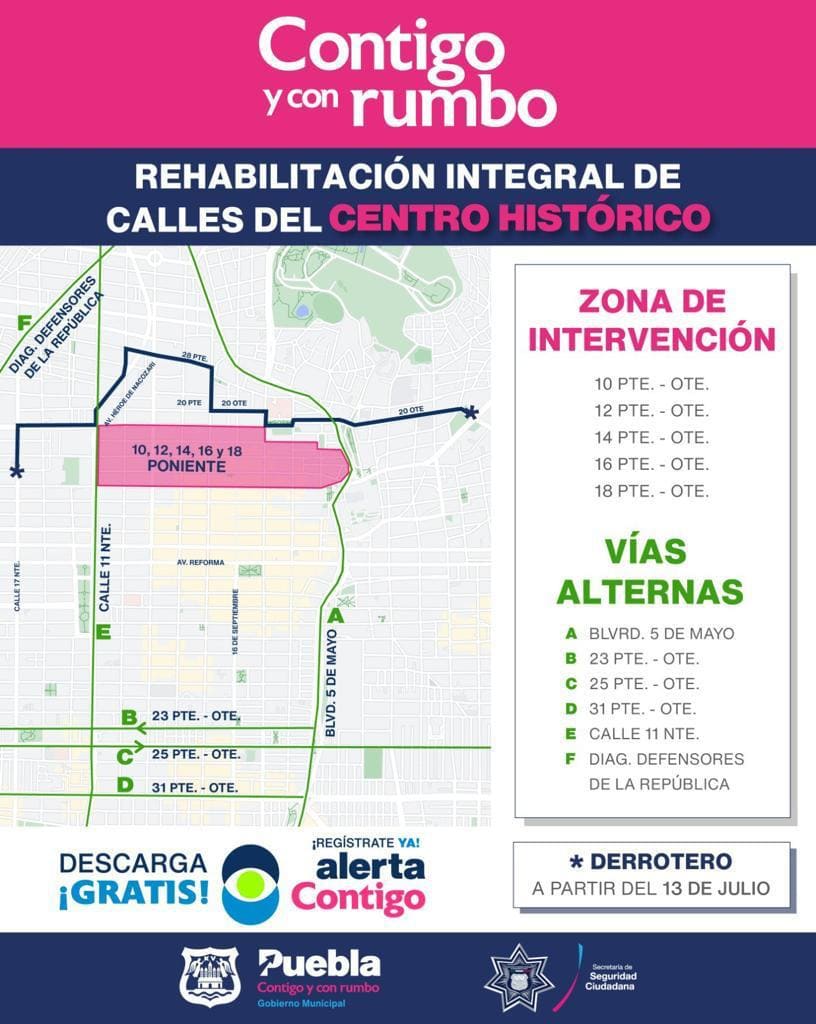 La 18 Oriente-Poniente se suma a las calles que se intervienen en el ...