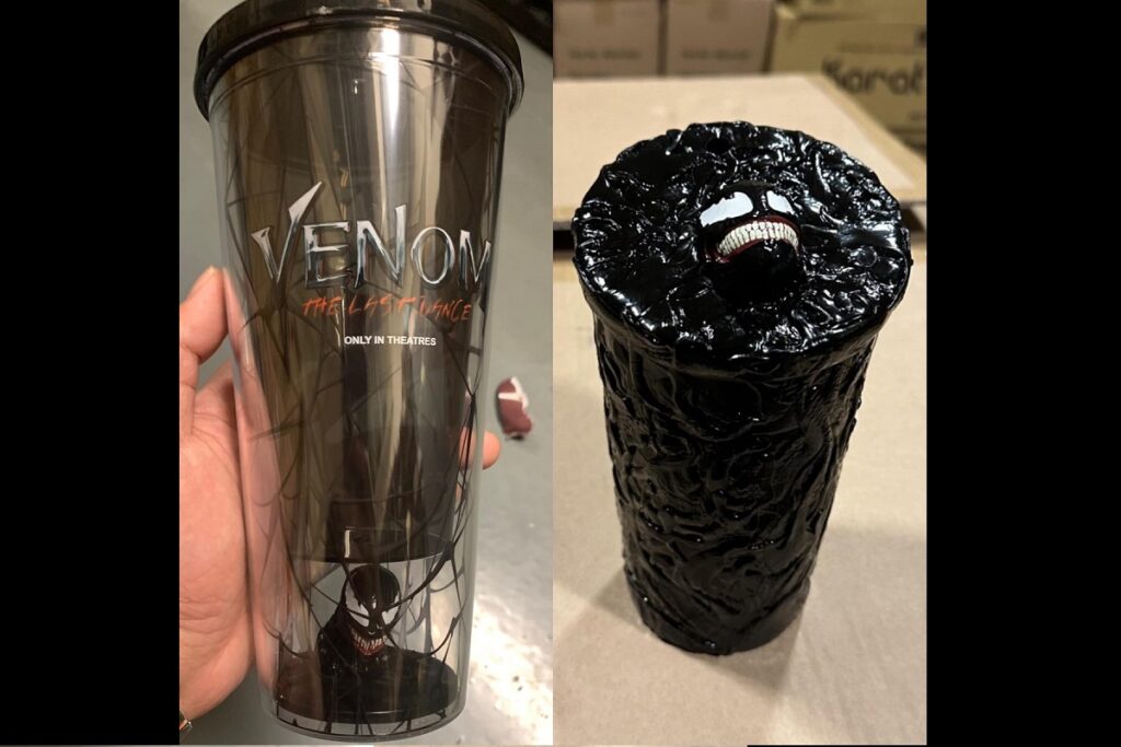 FOTOS: Así será el vaso de Venom que vendrán en Cinépolis